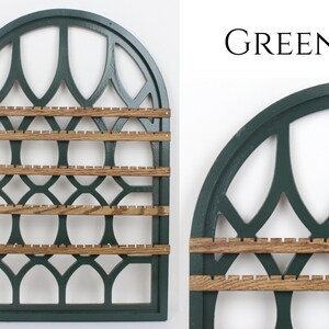 Arch Window Jewelry Holder, Holds 55 Pairs, Wall Hanging Earring ...