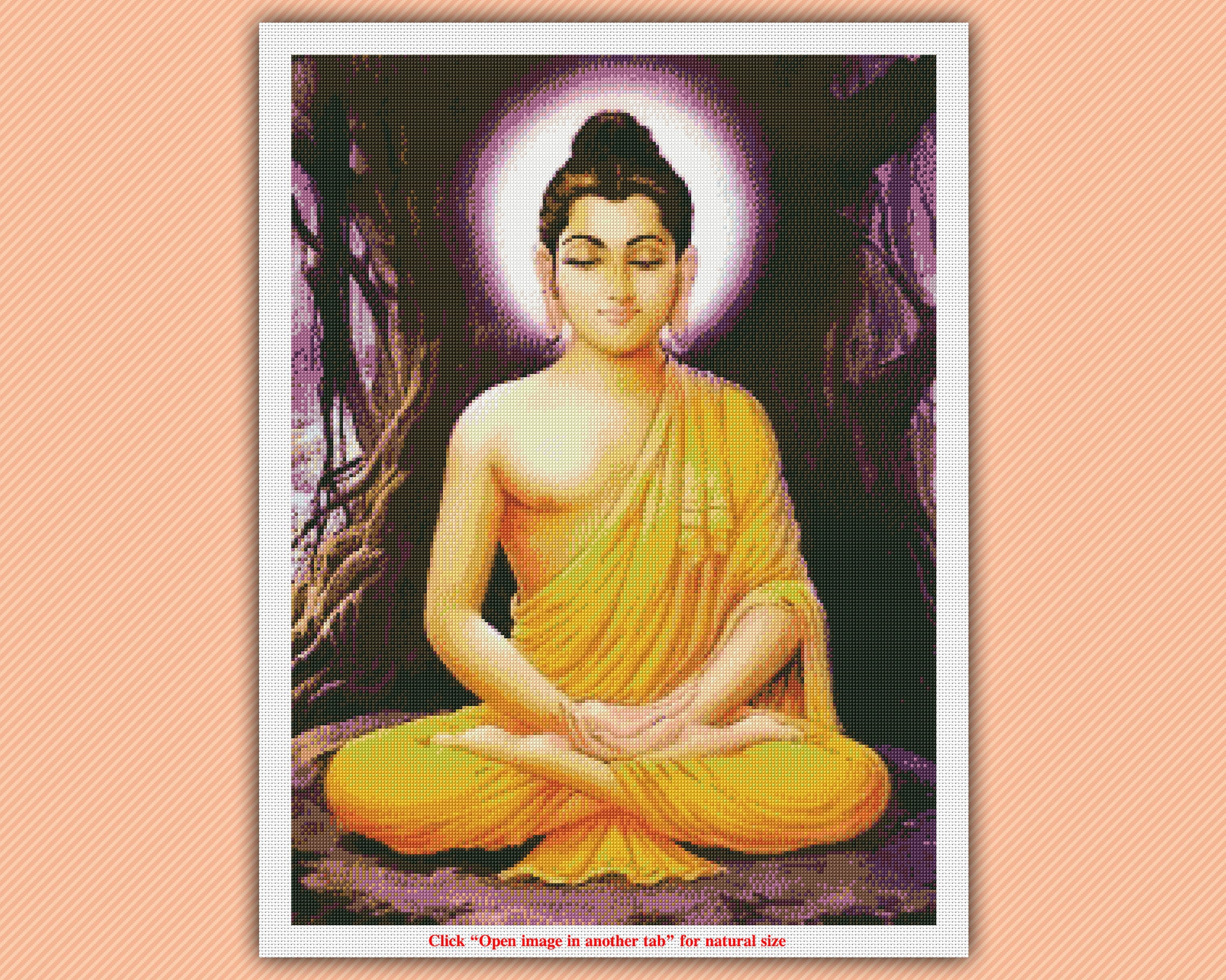 Gautama Buddha Cross Stitch Pattern - - Etsy