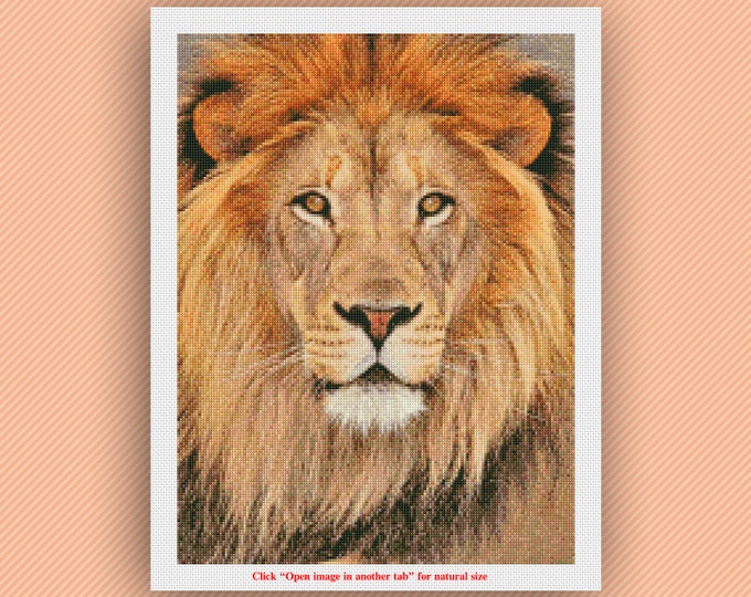 The Lion of Judah Jesus Christ - Cross Stitch Pattern, Pdf Format ...