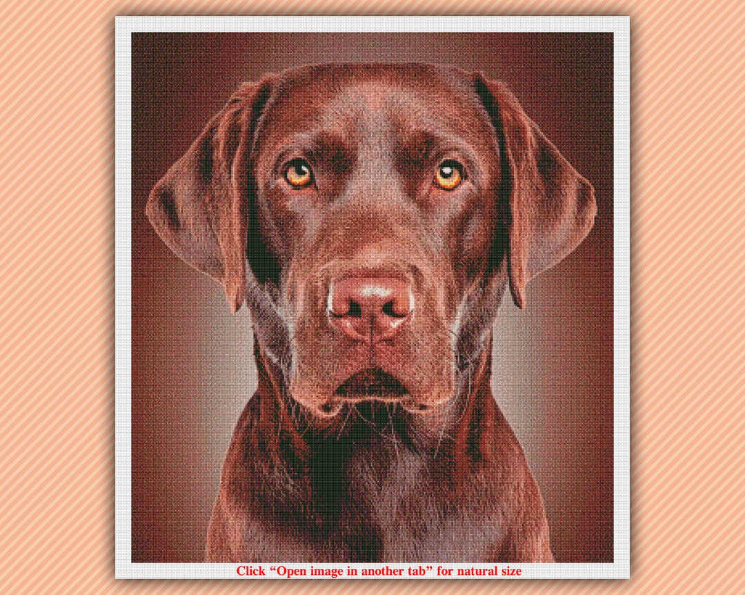 Labrador Retriever Cross Stitch Pattern (size 2) - Counted Cross Stitch ...