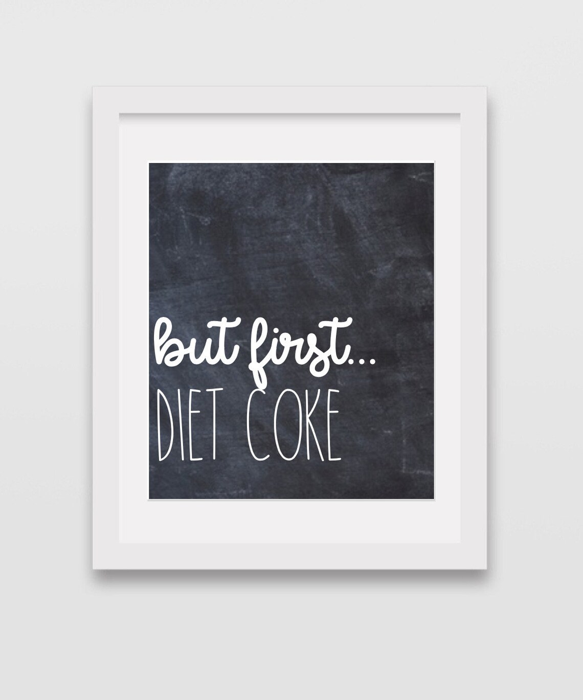 But First Diet Coke // Office Sign // Work Sign // Diet Coke - Etsy