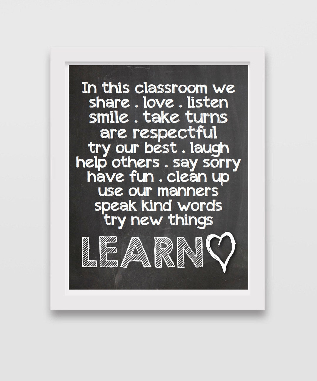 Classroom Sign // Teacher Sign // Teacher Gift // in This Classroom ...