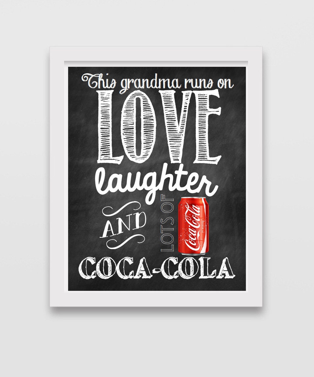 Grandma's Sign // Home Sign // House Sign // Coke Sign // "this Grandma ...