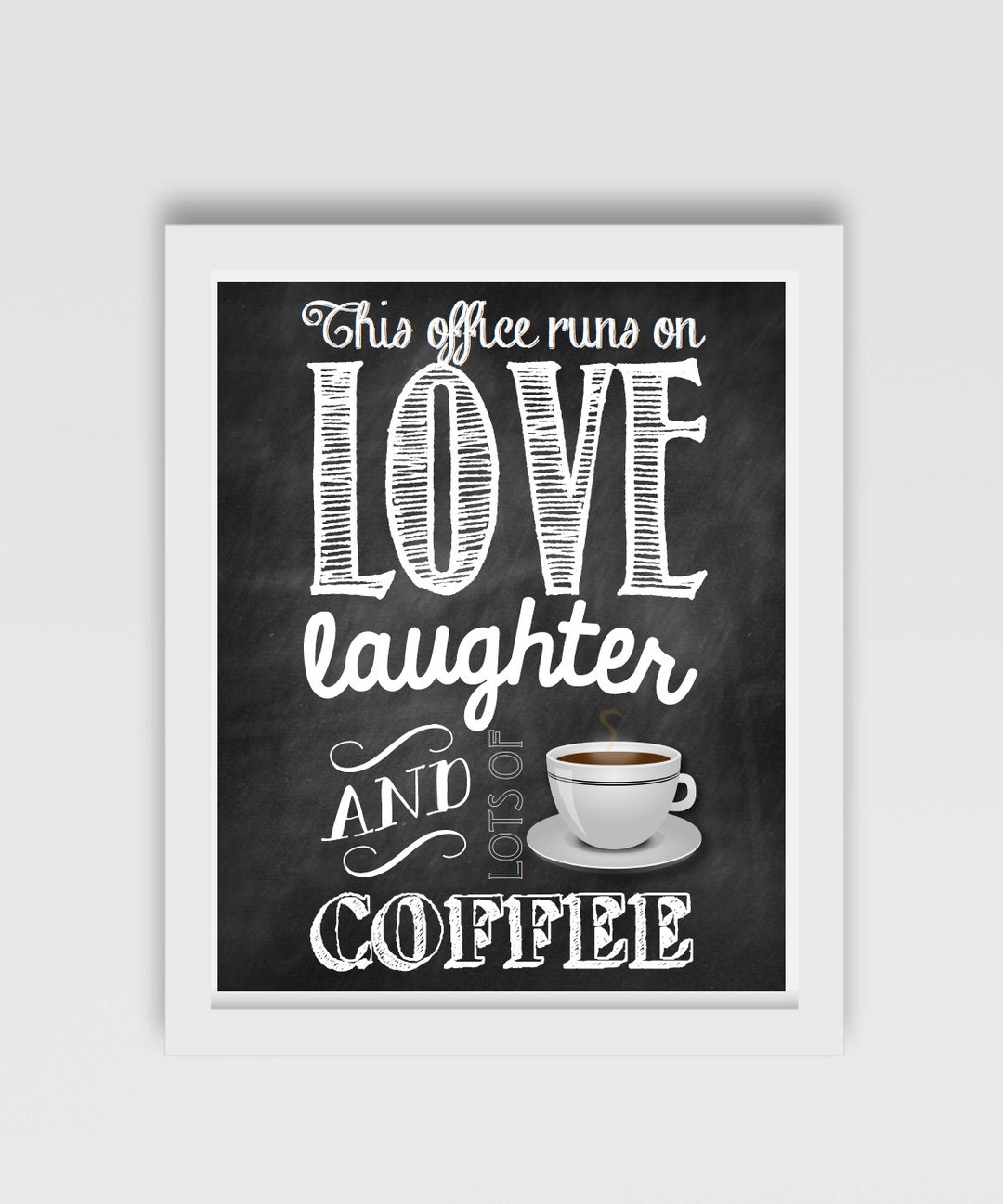 Office Sign // Office Decor // Work Sign // Coffee Sign // This Office ...