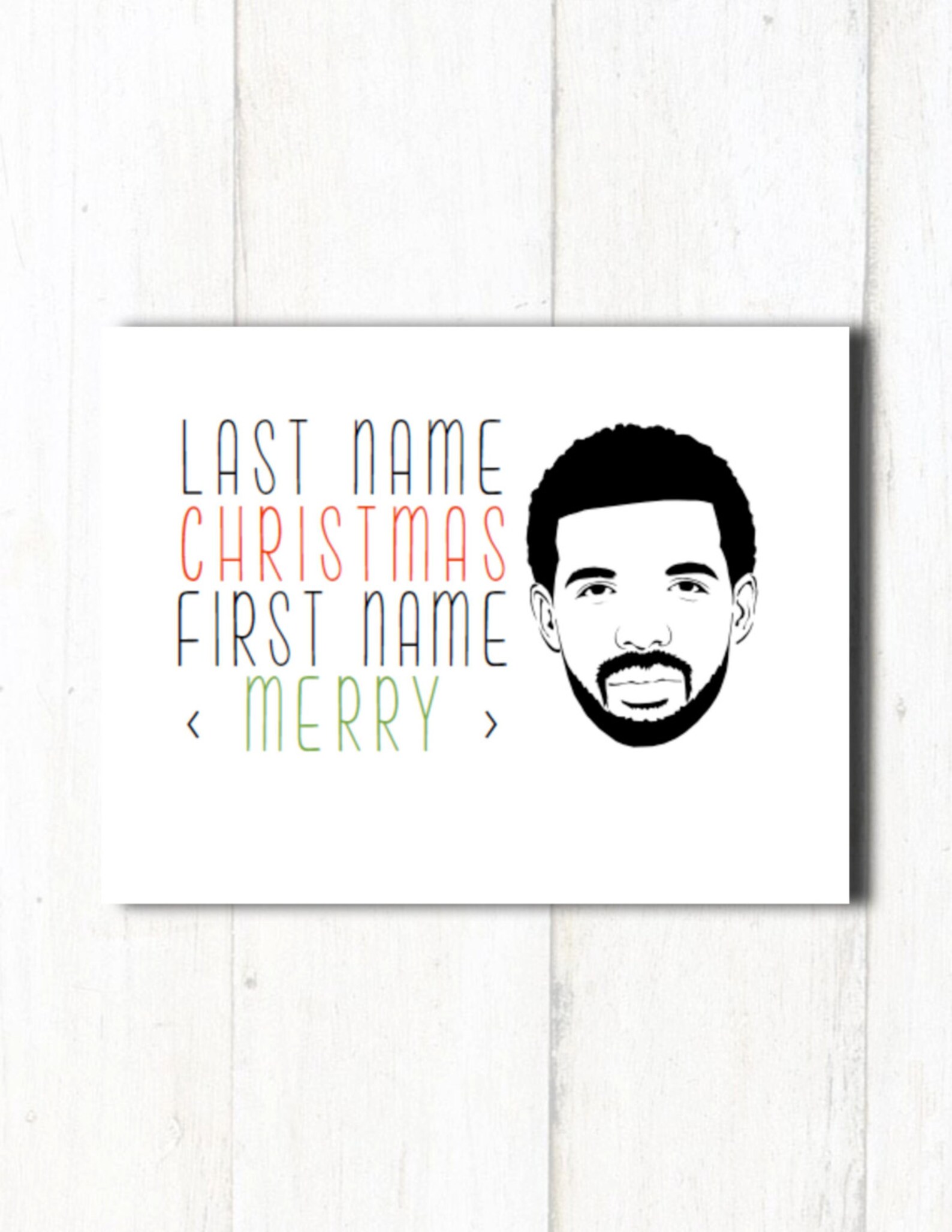 Christmas Card // Drake Cards // Rap Card // Hip Hop Card // - Etsy