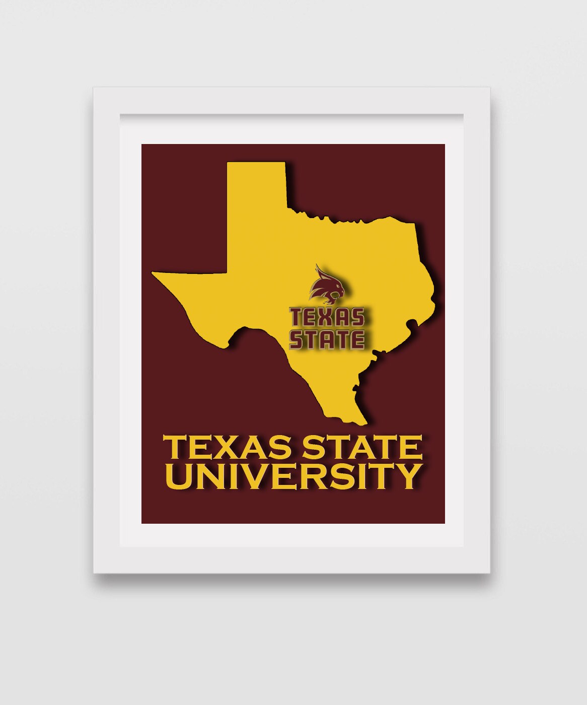 Texas State Sign // Texas State University Sign // College Sign ...