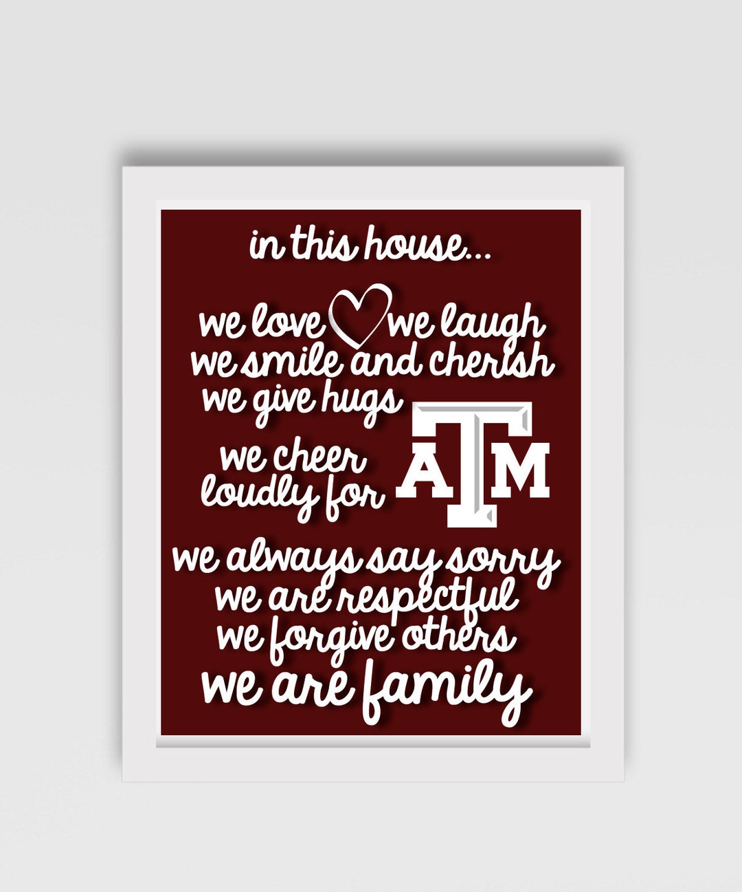 A&M Sign // TAMU Sign // College Sign // Texas Sign // Texas Sign ...