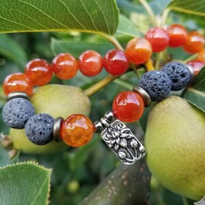 Essential Oil Diffuser Aromatherapy Bracelet - Fire Agate - Etsy