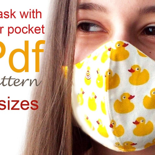Neck Scarf Mask PDF Sewing Pattern | Etsy