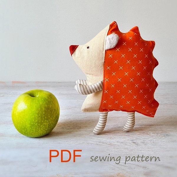 Hedgehog Stuffed Toy Sewing Pattern - Etsy
