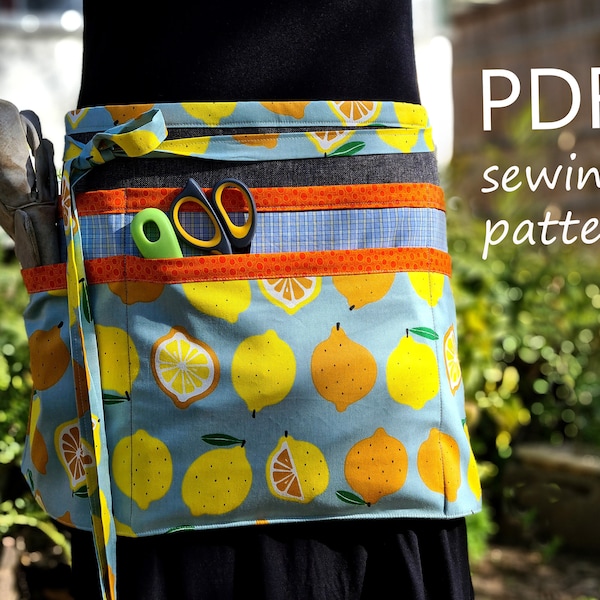 Womens Utility Half Apron Pattern - Etsy
