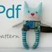 Rag Cat Doll Pattern Sewing PDF - Handmade Cloth Doll Pattern Cat for ...