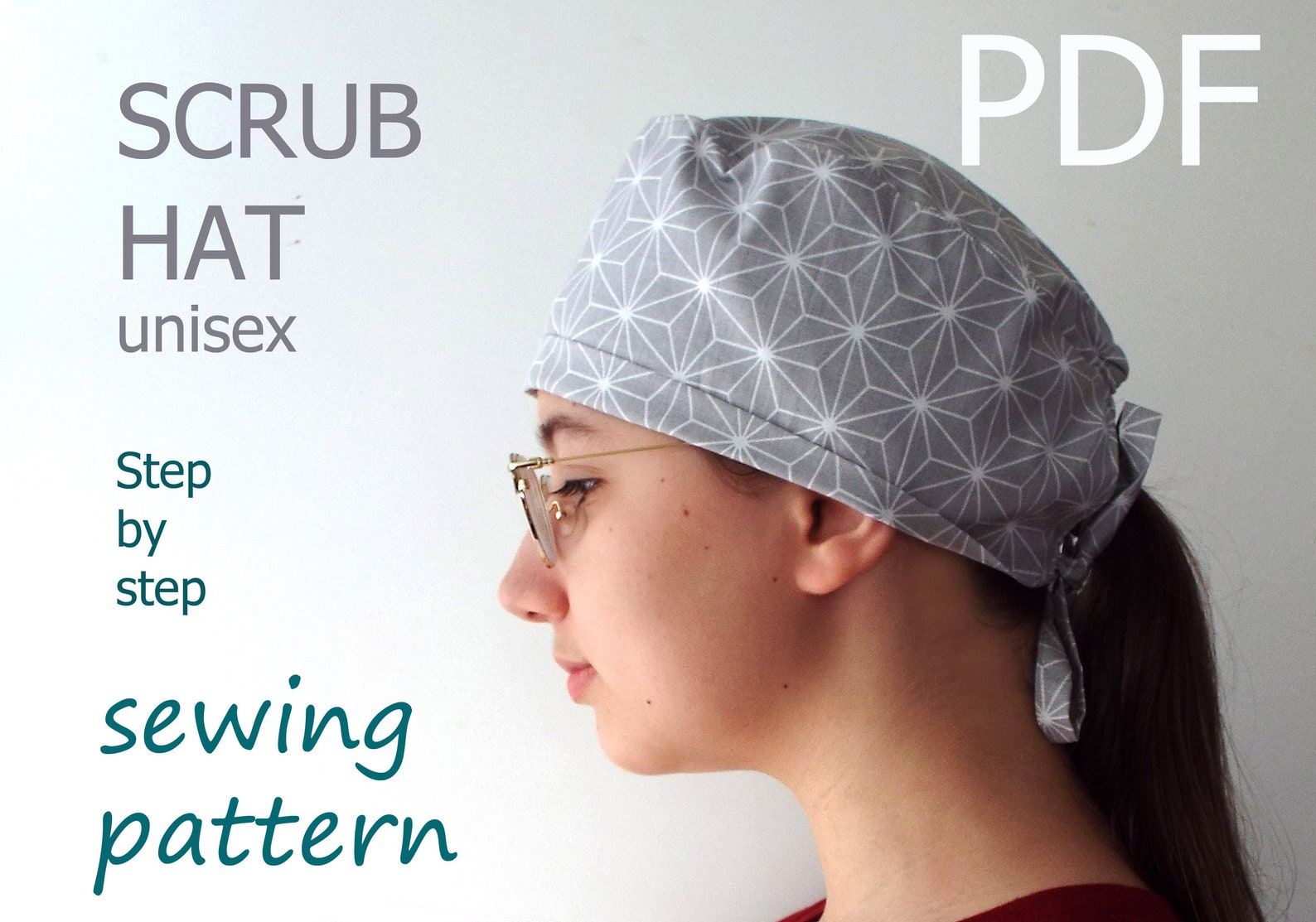 Scrub Cap Sewing Pattern PDF Unisex Size DIY Surgical Scrub | Etsy