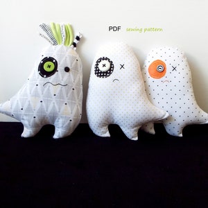 Cute Ghost Sewing Pattern Pdf. Ghost Rag Doll Pattern Halloween Nursery ...