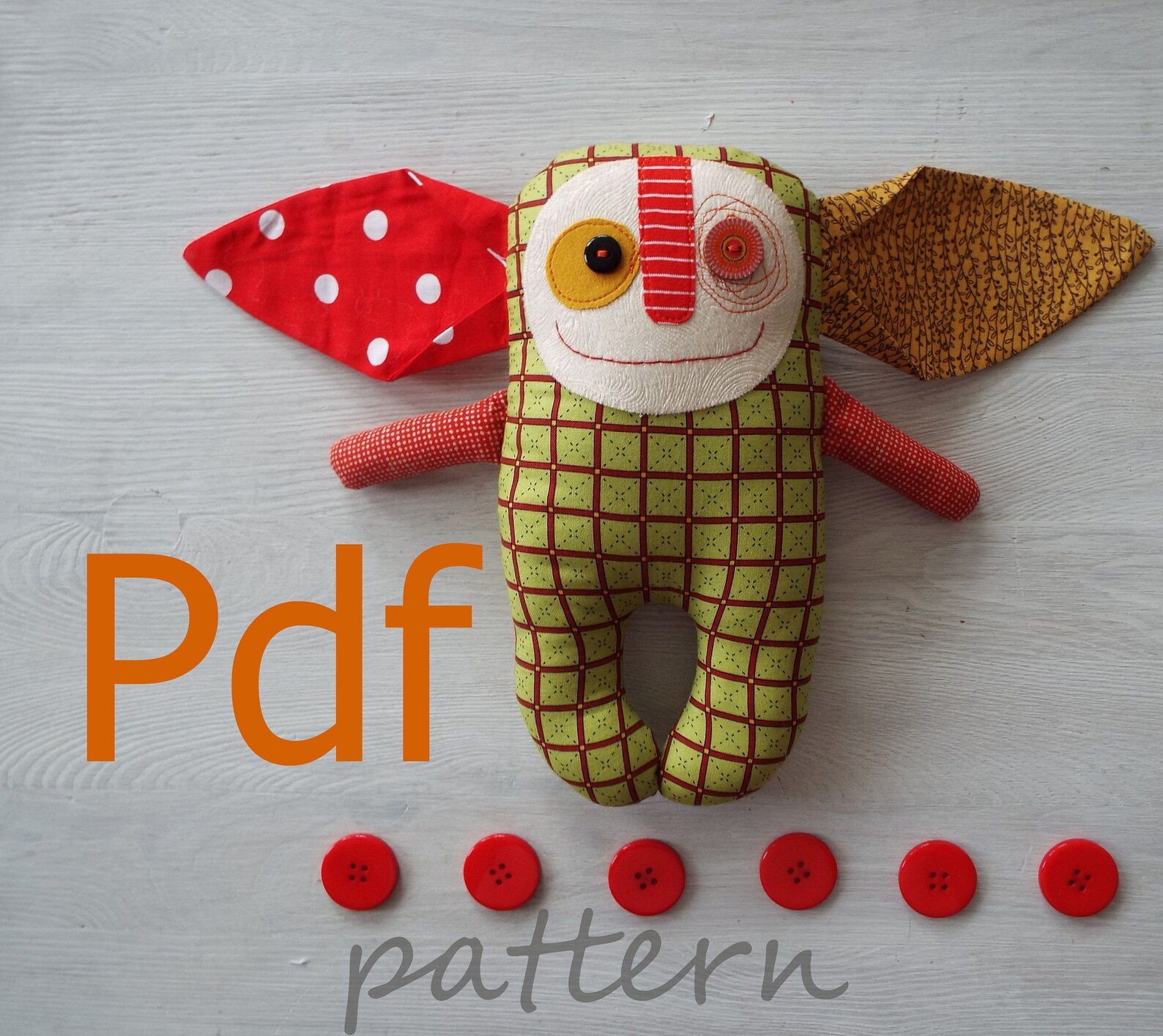 Stuffed Hobbit Pattern Monster Doll Textile Rag Doll Gift | Etsy