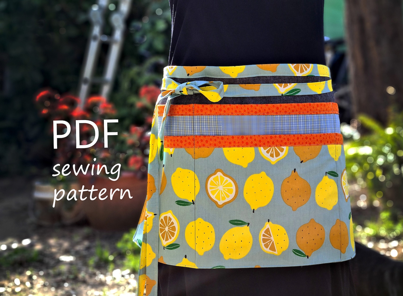 Half Apron Sewing Pattern for Women . Teacher Utility Apron - Etsy