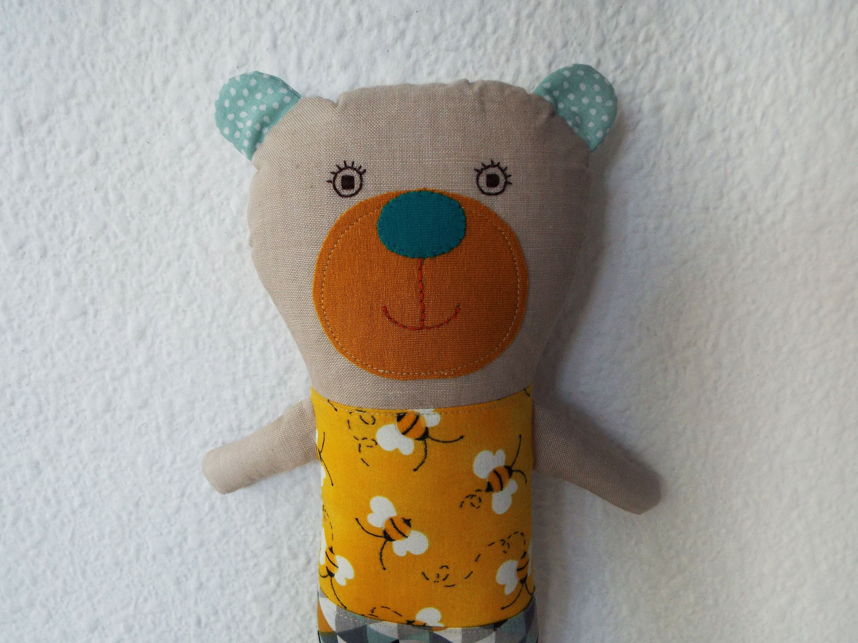 Rag Doll Teddy Bear Pattern . Stuffed Bear Toy Pattern . Rag | Etsy