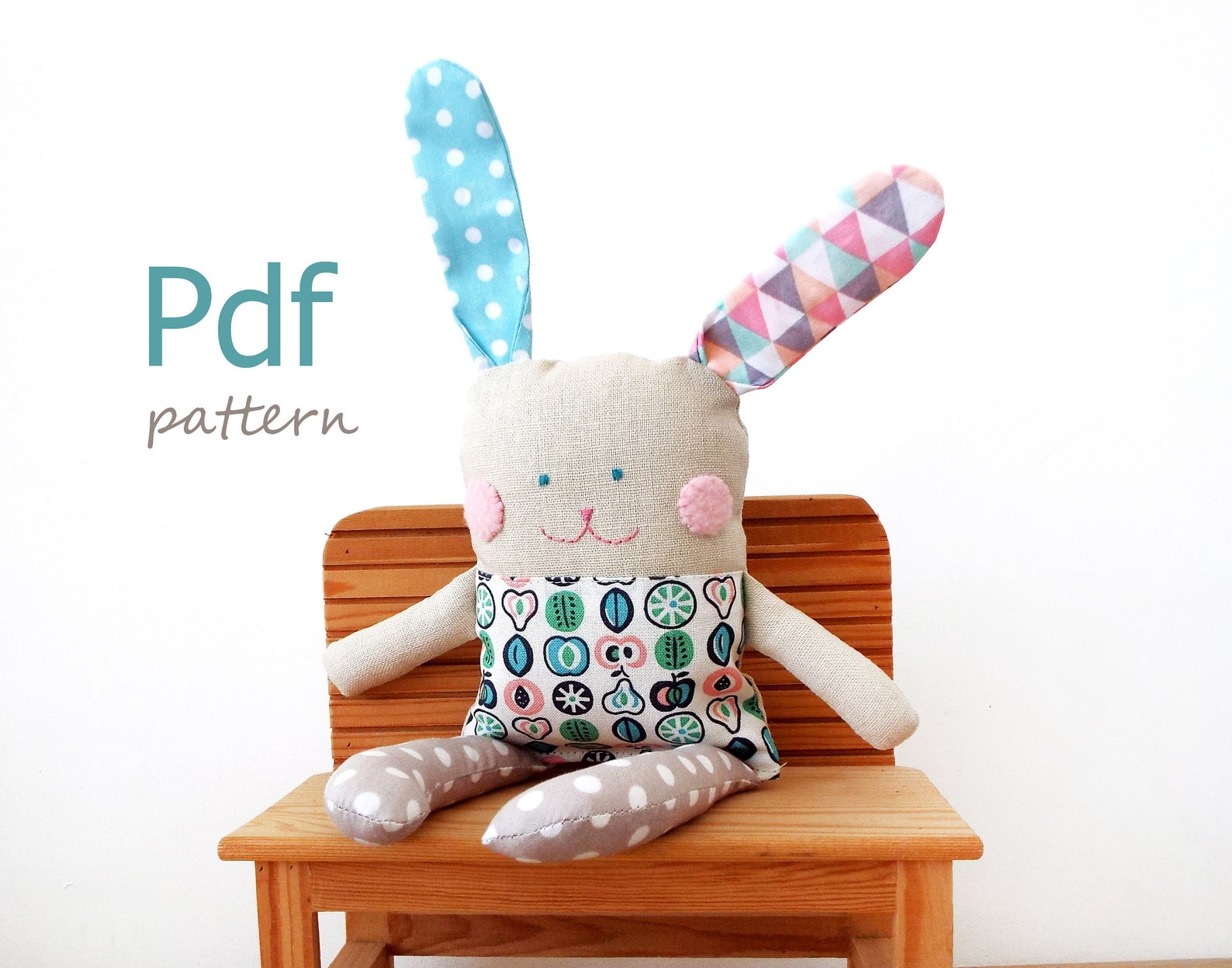 DIY Bunny Pattern PDF Make Your Own Woodland Plush Toy Bunny | Etsy