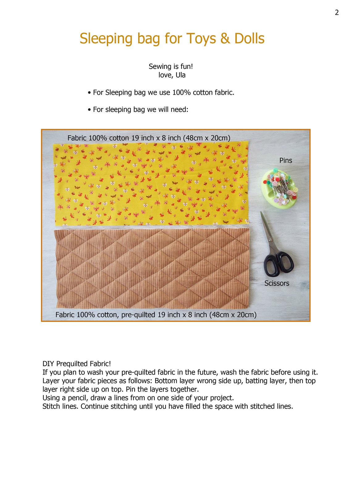 Doll Sleeping Bag Sewing Pattern, Toy Bed (PDF Pattern) - Etsy