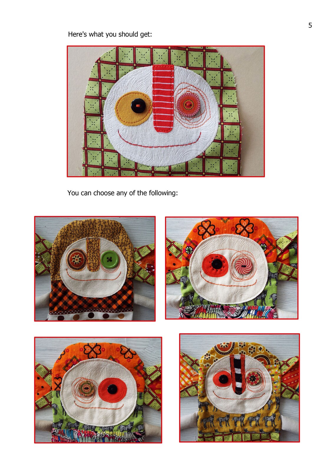 Stuffed Hobbit Pattern Monster Doll Textile Rag Doll Gift - Etsy