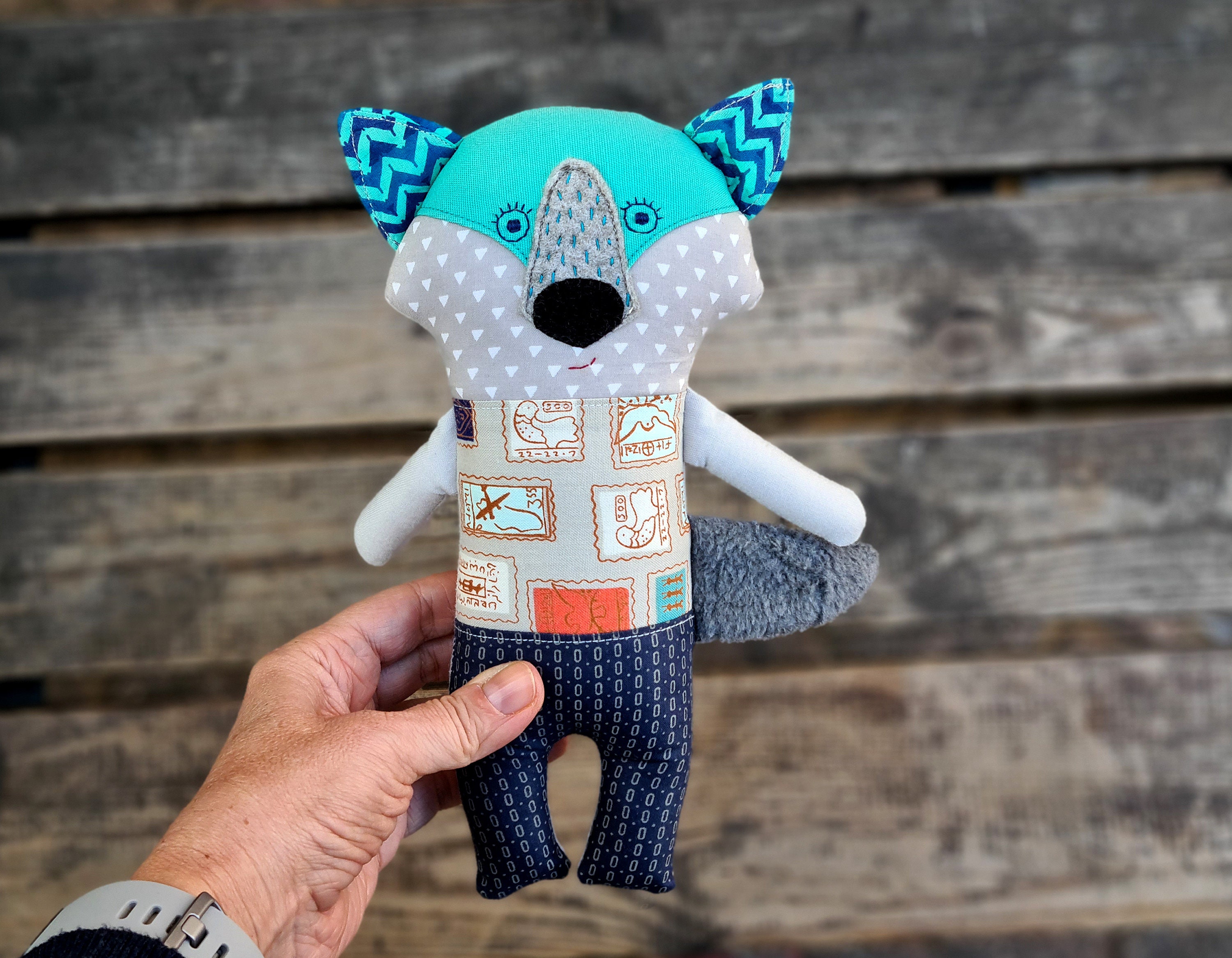 Stuffed Animal Wolf Sewing Pattern . Stuffed wolf Cloth Doll | Etsy