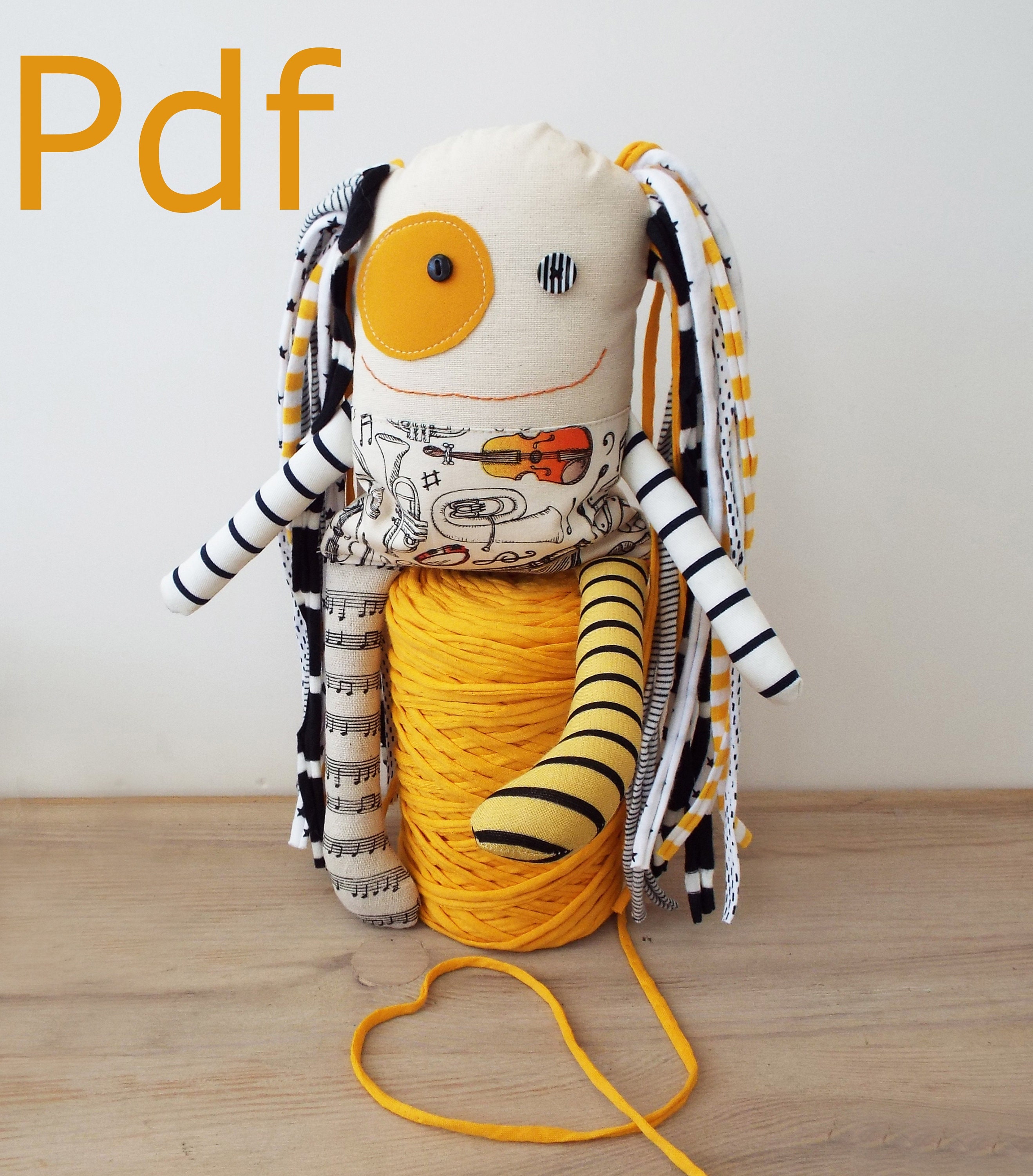 DIY Stuffed Monster Doll PDF Pattern Worry Doll Gift for - Etsy UK