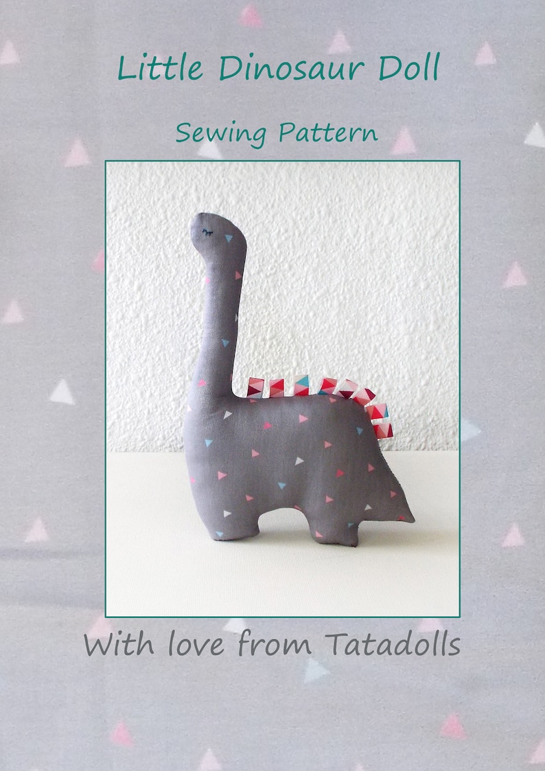 Dinosaur Toy Sewing Pattern . Dinosaur Gift Plush Sewing - Etsy