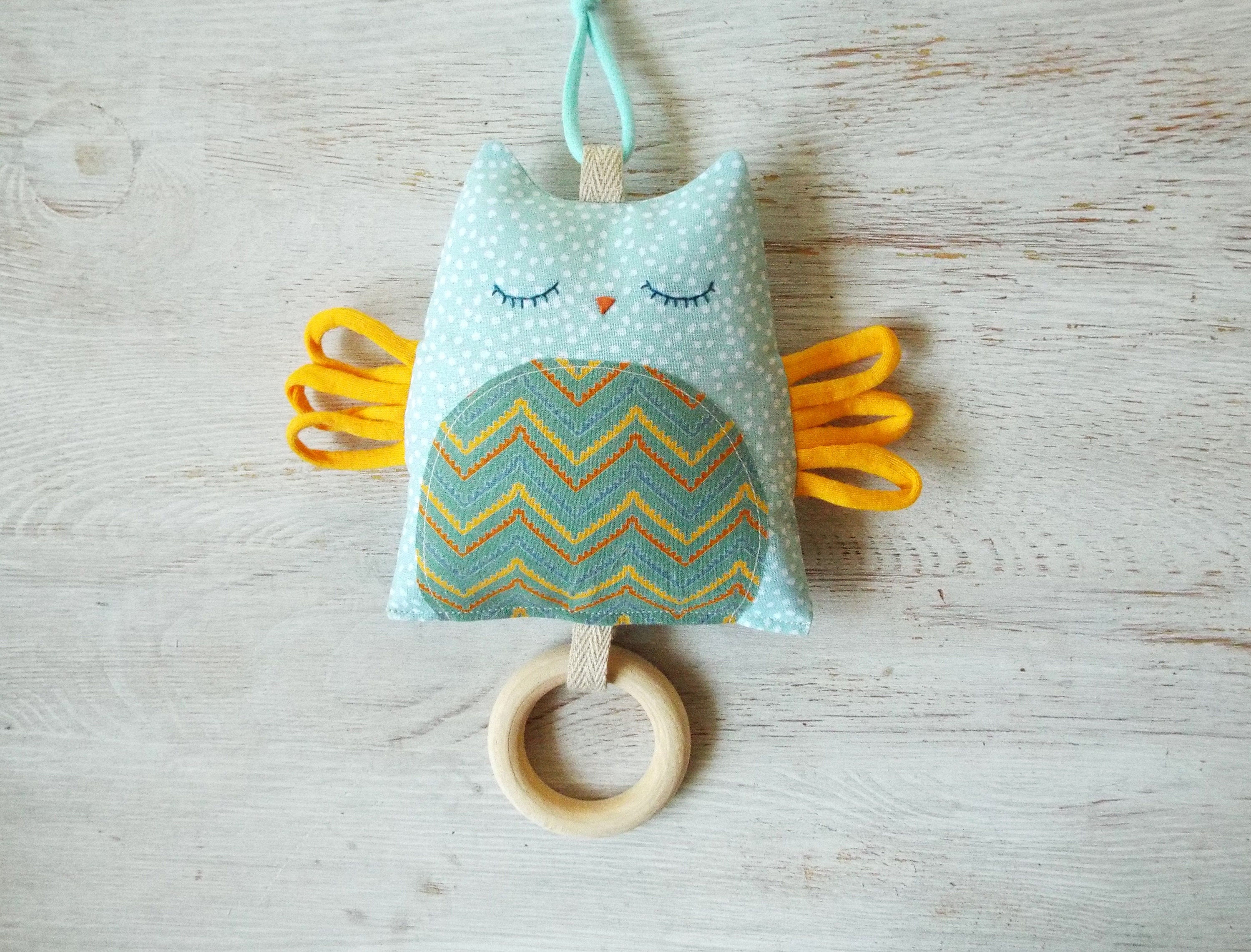 Teething Toys Owl Sewing Pattern. Owl Nursery Decor Rag Doll Pattern ...