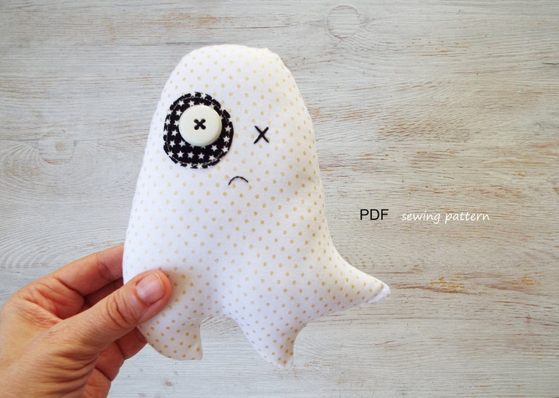 Cute Ghost Sewing Pattern Pdf. Ghost Rag Doll Pattern - Etsy