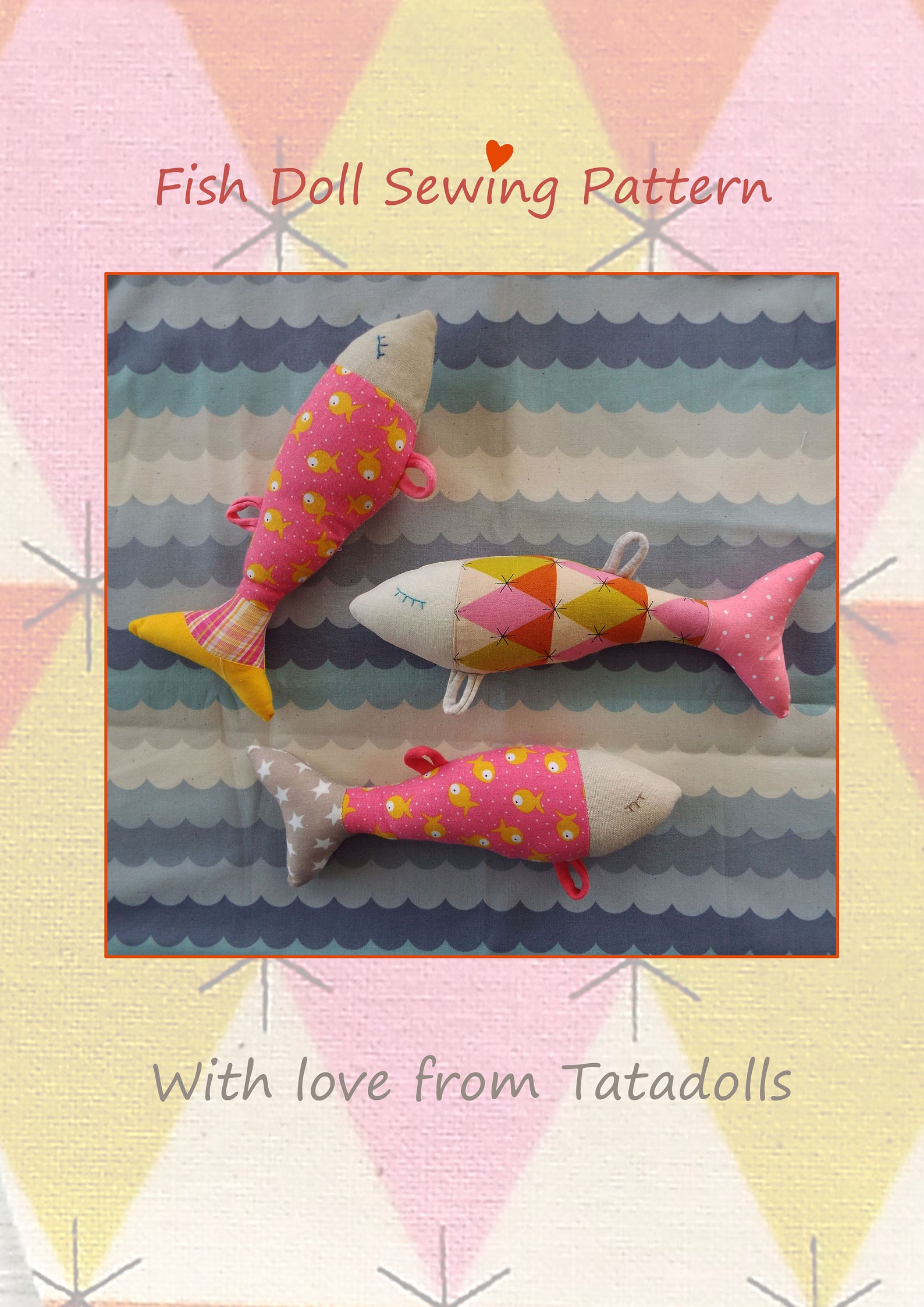 Stuffed Fish Doll Pattern Handmade DIY Doll Pattern Fish for - Etsy