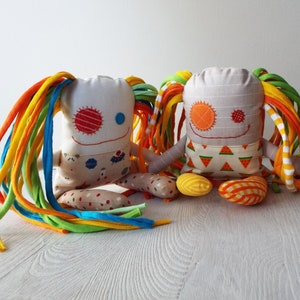 Pattern Little Monster Doll DIY, Textile Stuffed Small Fabric Monster ...