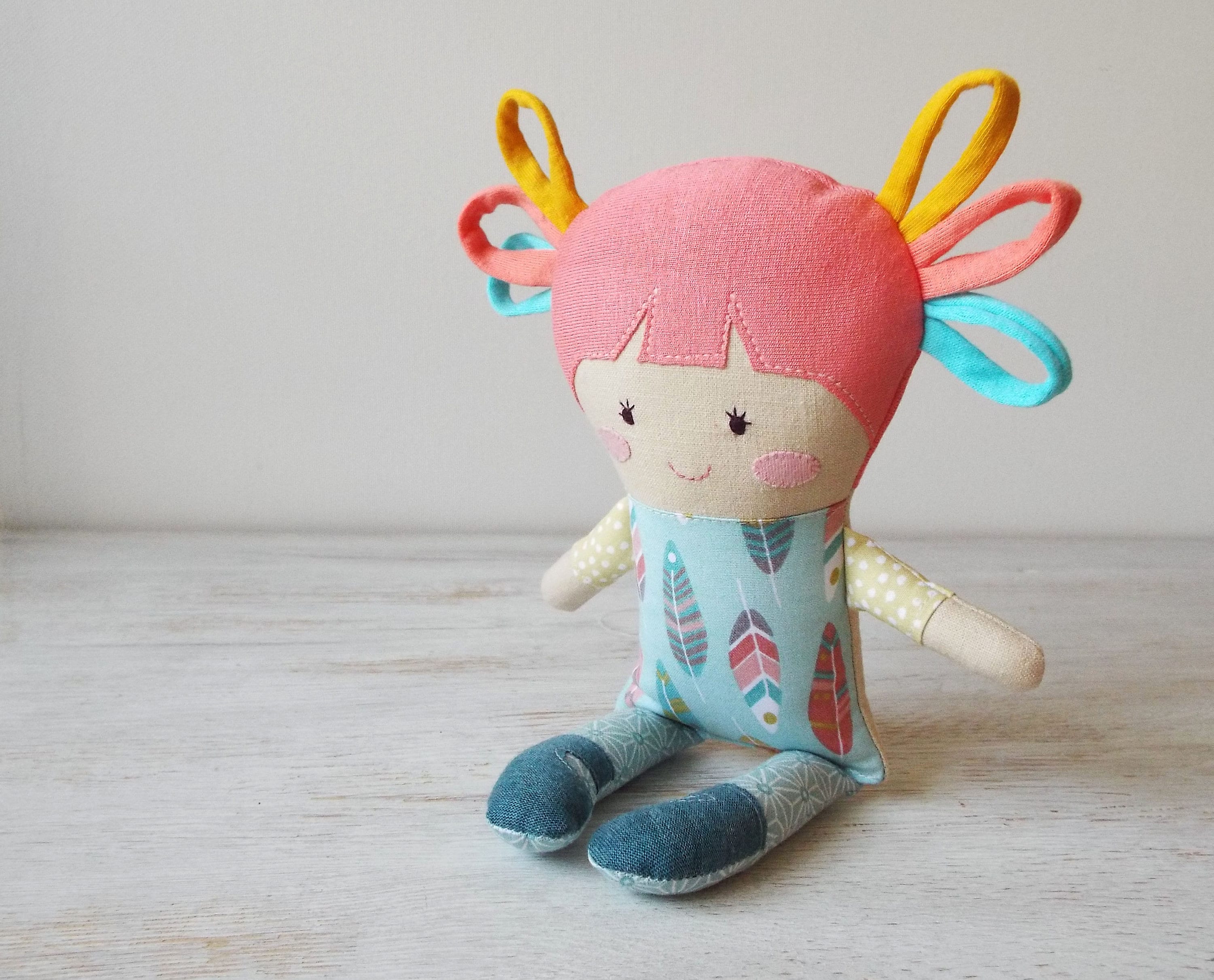 DIY Mini Doll Sewing Pattern, Stuffed First Doll PDF Gift for Girl ...