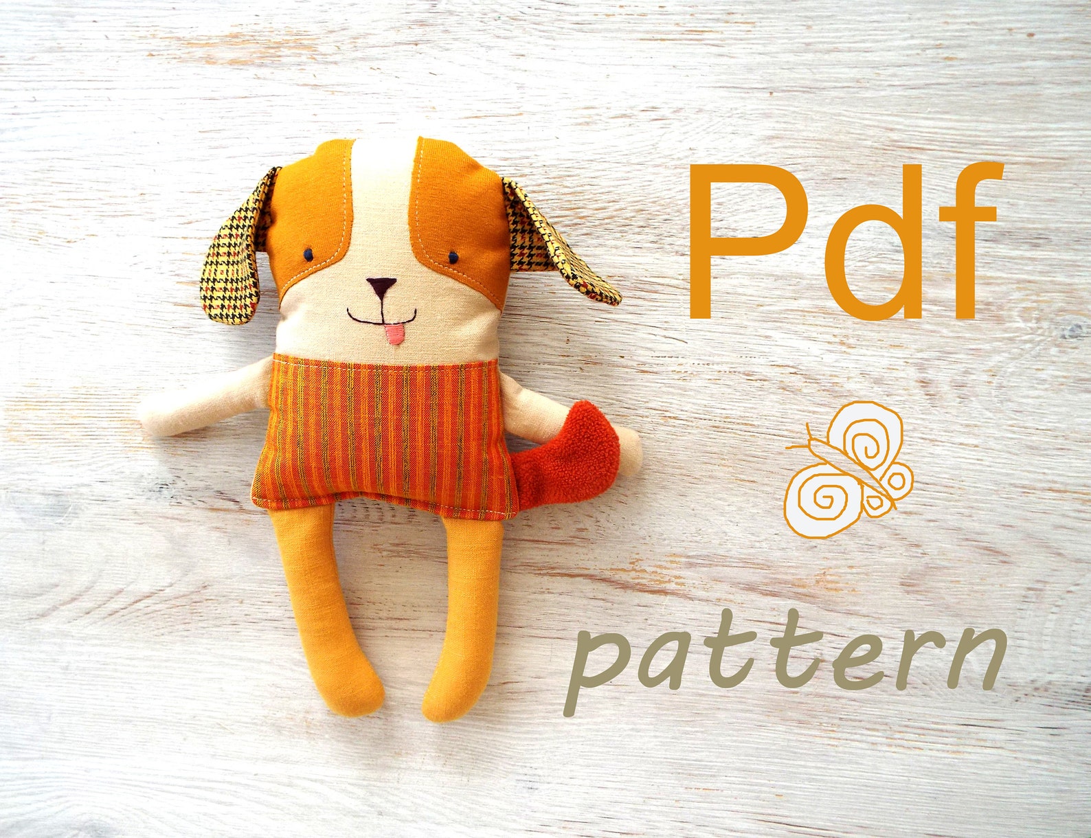Animal Sewing Patterns . Dog Fox Bunny PDF. Fabric Toys in Sleeping Bag ...