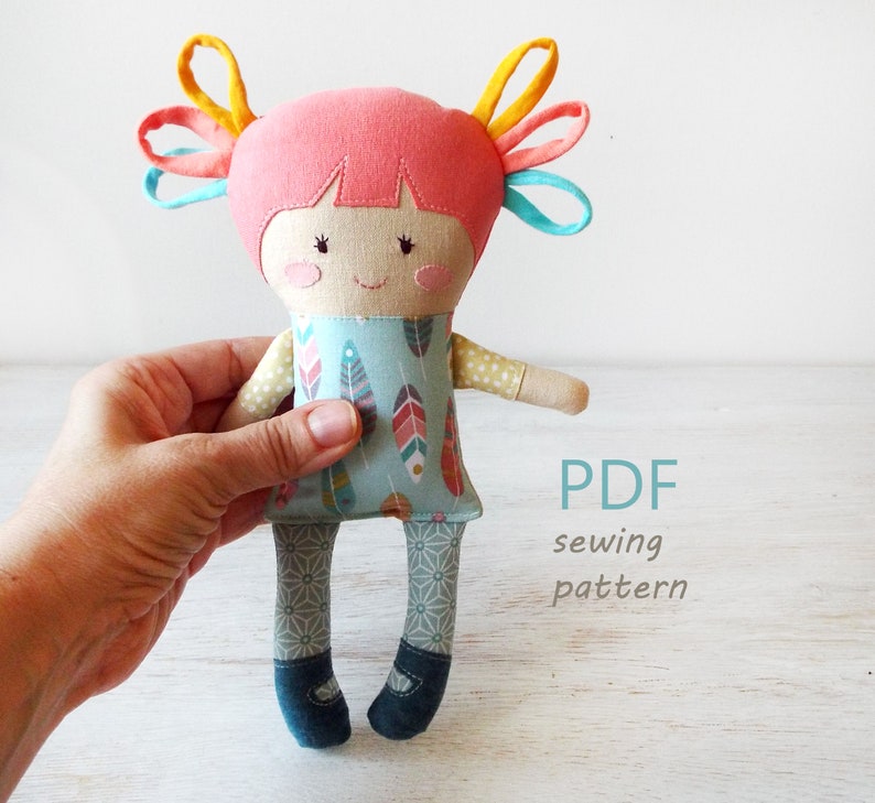 DIY Mini Doll Sewing Pattern Stuffed First Doll PDF Gift for - Etsy