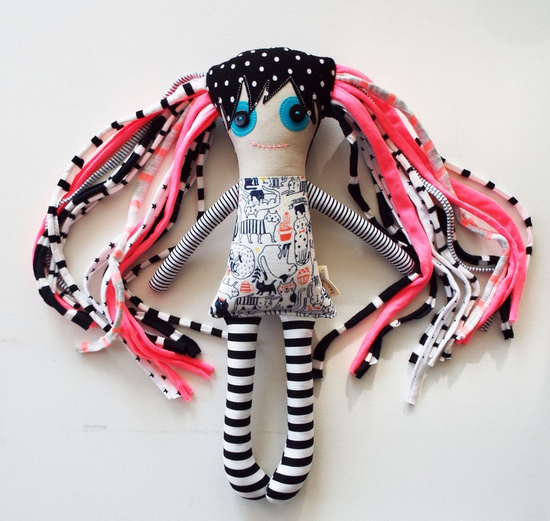 Halloween Gothic Doll Sewing Pattern Cloth Doll Pattern | Etsy