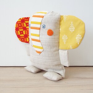 Stuffed Elephant Doll Pattern Sewing PDF Handmade, Cloth Doll Pattern ...