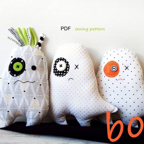 Cute Ghost Sewing Pattern Pdf. Ghost Rag Doll Pattern - Etsy