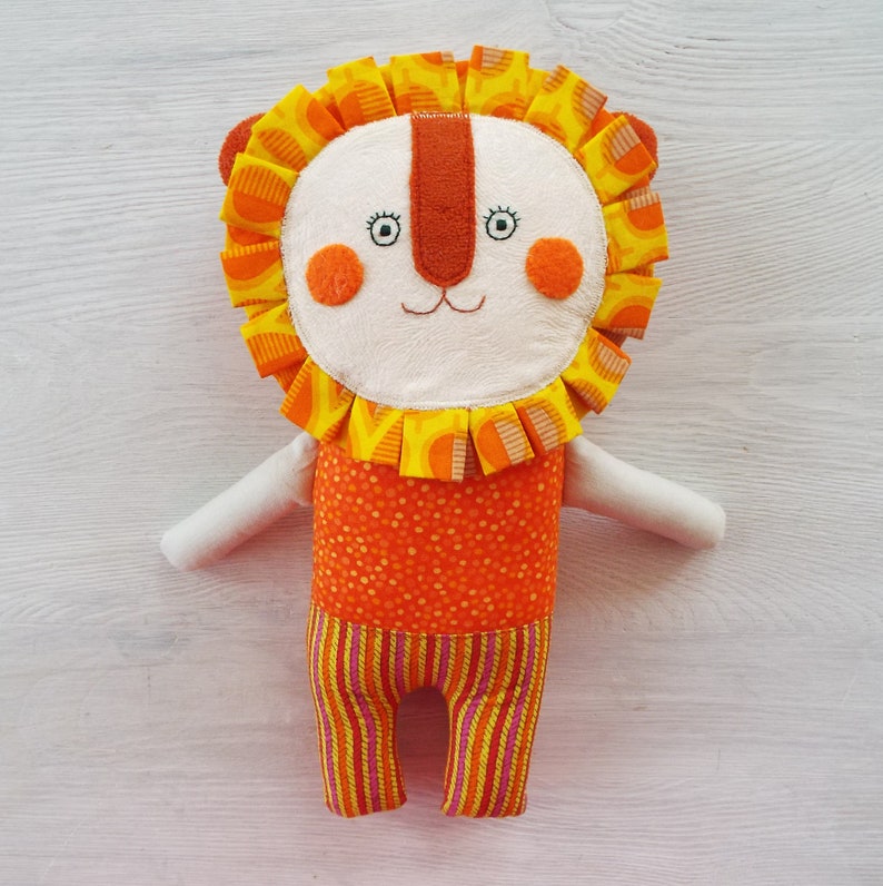 Stuffed Lion Pattern Sewing Handmade Cloth Doll Pattern Pdf | Etsy