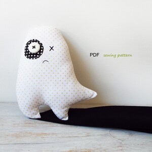 Cute Ghost Sewing Pattern Pdf. Ghost Rag Doll Pattern Halloween Nursery ...