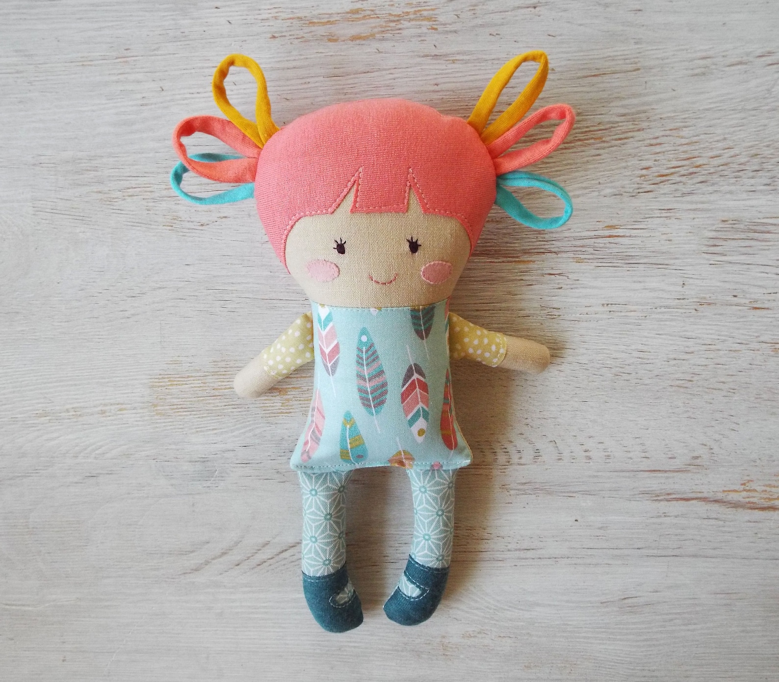 DIY Mini Doll Sewing Pattern, Stuffed First Doll PDF Gift for Girl ...