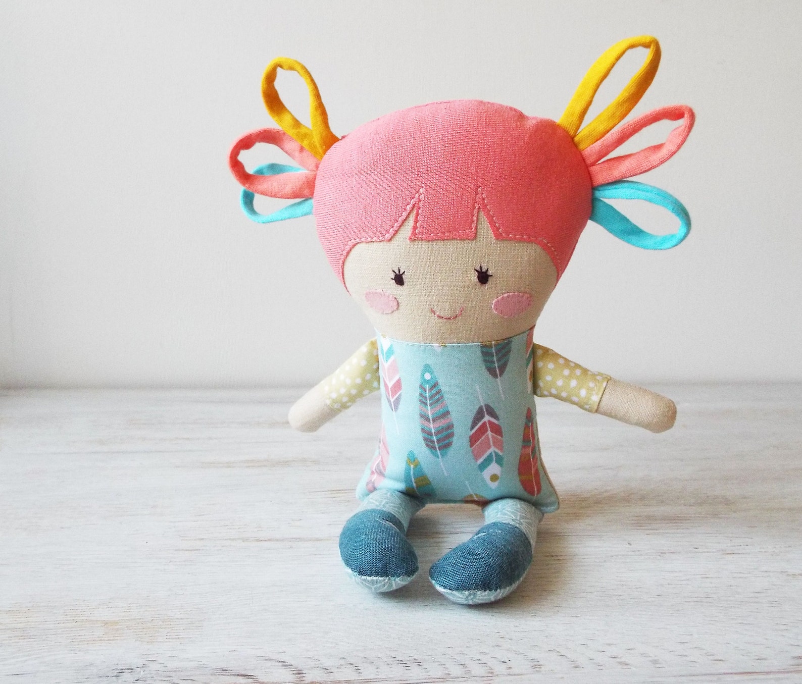 DIY Mini Doll Sewing Pattern, Stuffed First Doll PDF Gift for Girl ...