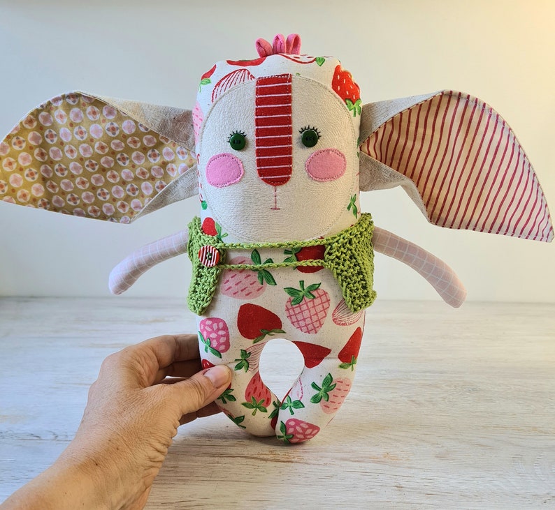 Stuffed Hobbit Pattern Monster Doll, Textile Rag Doll, Gift for Hobbit ...