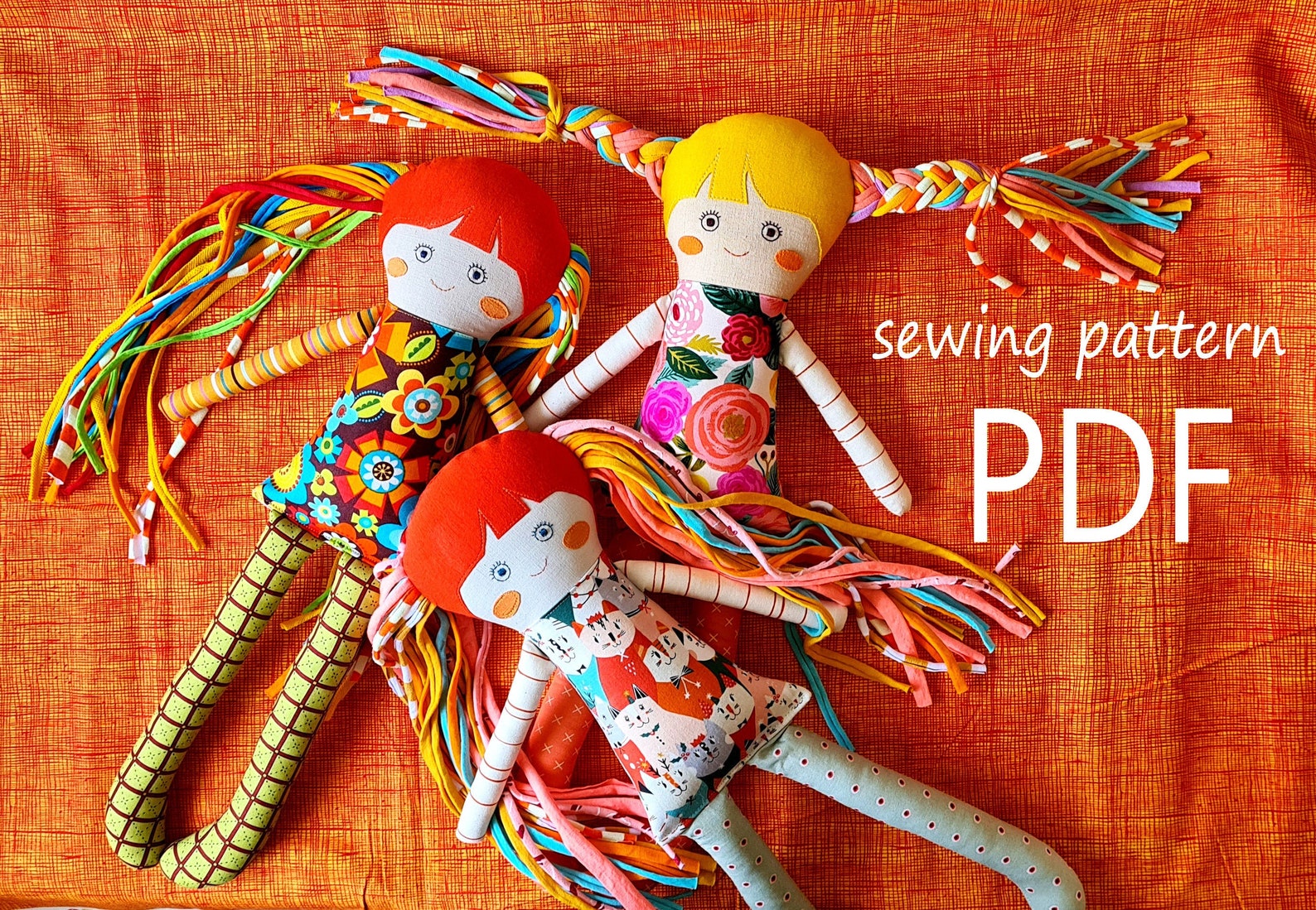 DIY Big Doll Sewing Pattern Stuffed Doll 18 Inch Pdf for - Etsy