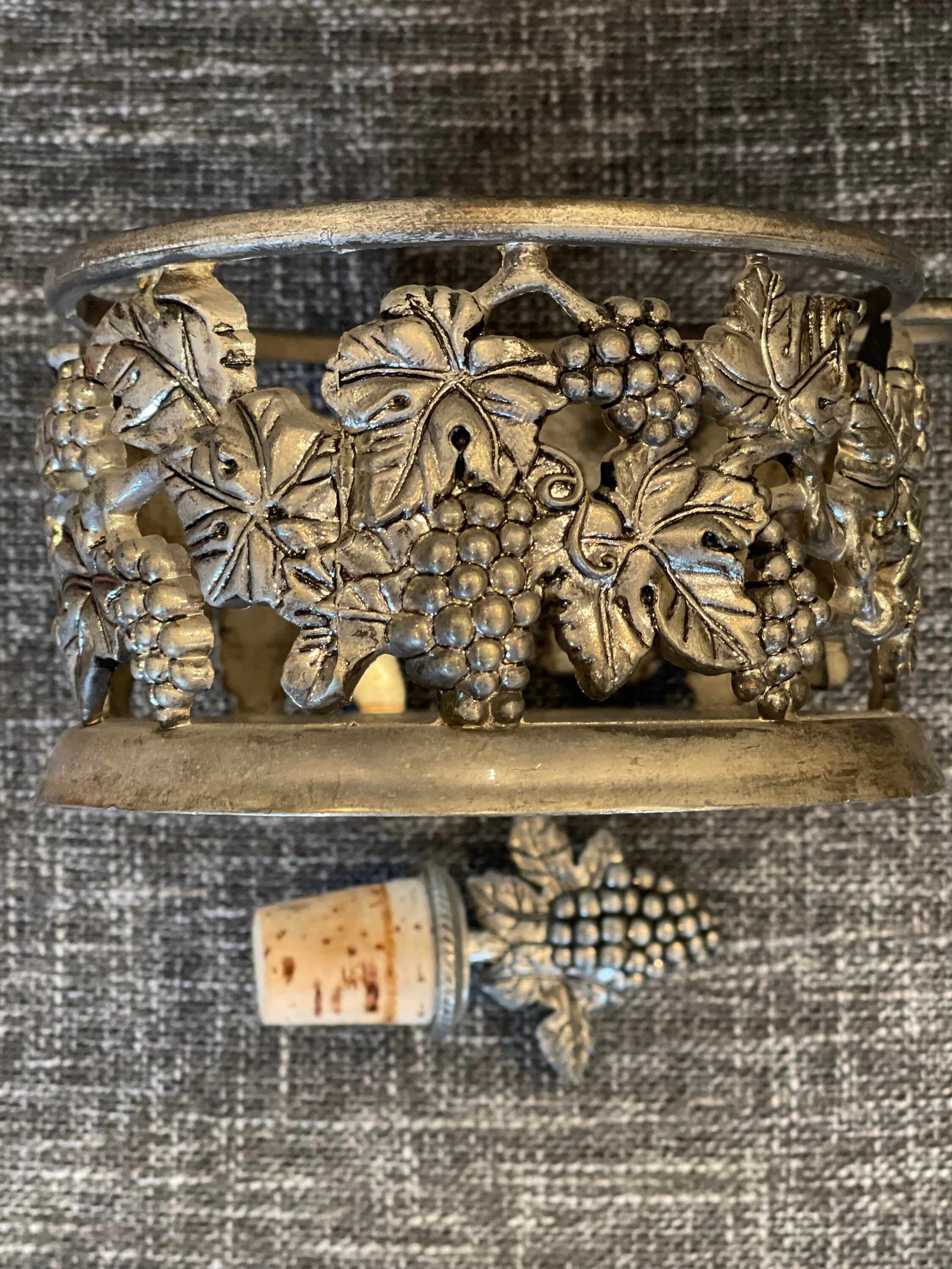Vintage Wine Bottle Holder-silver Plated - Etsy