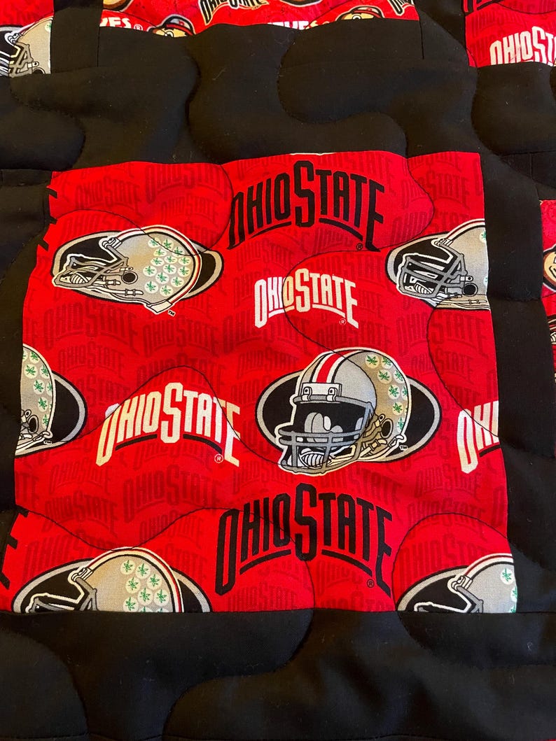 A New Twin Size Quilt Featuring the Buckeyes of Ohio State. - Etsy