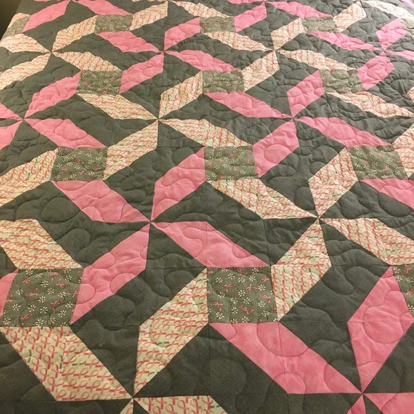 Breast Cancer Quilt - Etsy