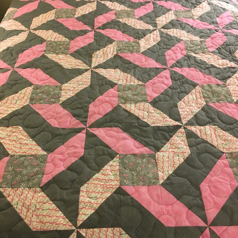 Breast Cancer Quilt - Etsy
