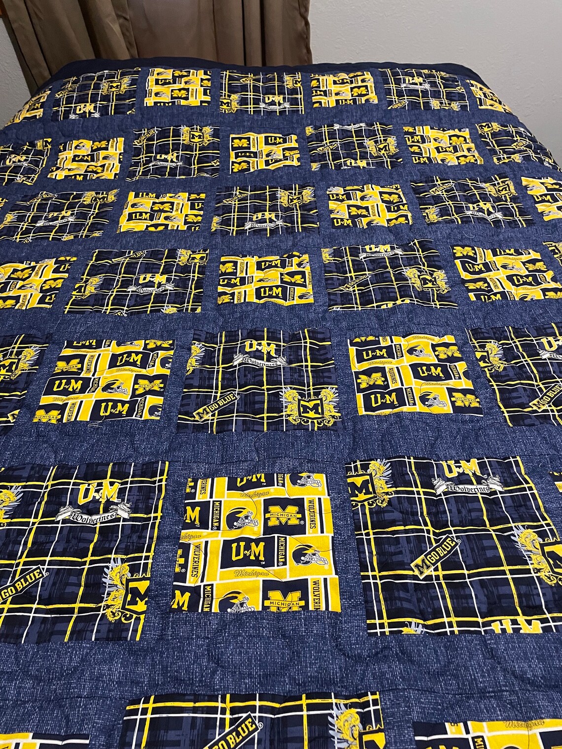 This is a New Handmade Twin Size Quilt Featuring Two Different - Etsy