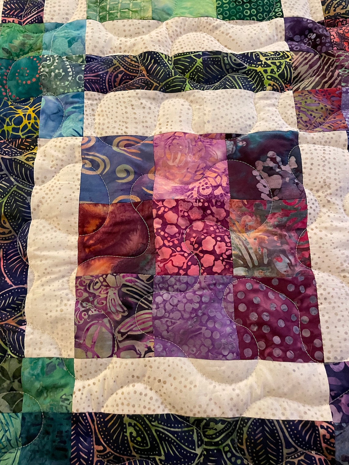 A Batik Variety Combo in a Queen Size Quilt - Etsy