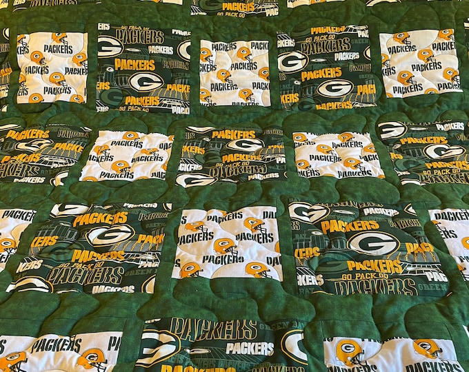 Green Bay Packers Quilt - Etsy